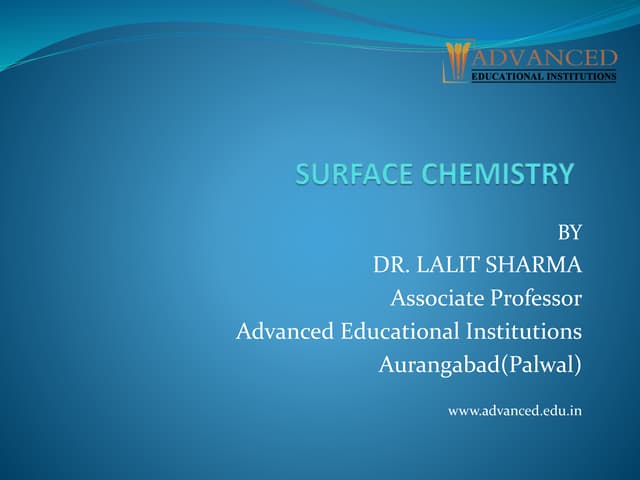 Introduction to Polymer Chemistry | PPTX