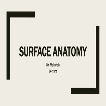 Surface anatomy | PPTX