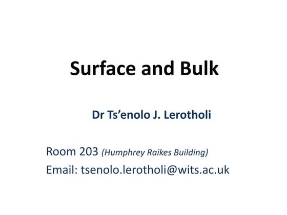 Analysis of SAED patterns | PPT