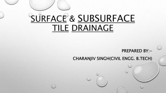Ch 44 subsoil drainage | PDF