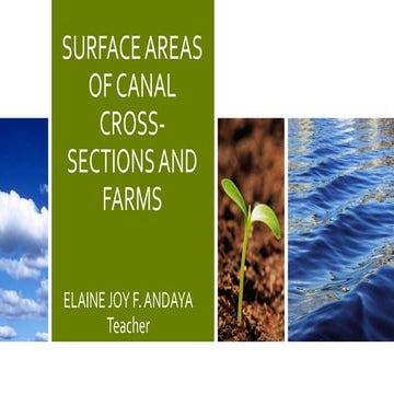 SURFACE AREAS OF CANAL CROSS-SECTIONS AND FARMS.pptx