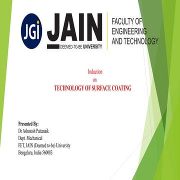 Surface Coating methodology with engineering applications | PDF