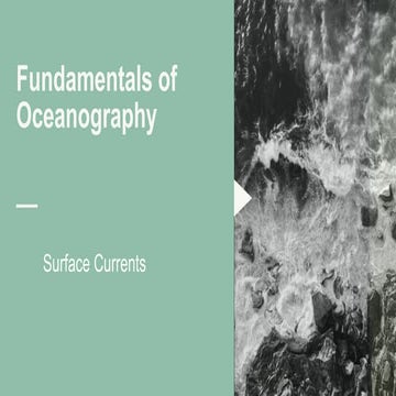 Marine Bio - Ocean Surface Currents.pptx