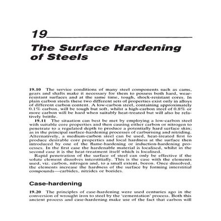 Surface hardening (engineering metallurgy) | PDF