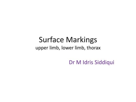 Surface marking thorax | PPTX | Death, Injury, or Military Conflict ...