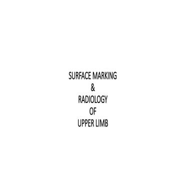 Surface marking upper limb | PPTX