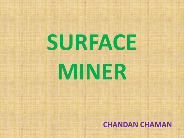 In pit crushing and conveying in surface mines | PPT