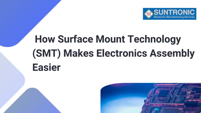 Surface mount Devices(SMD) | PPTX