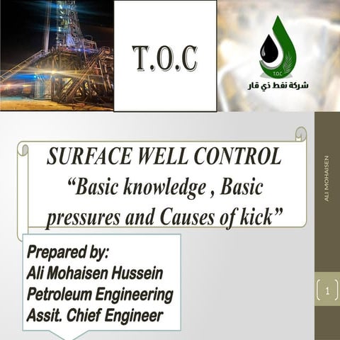 SURFACE WELL CONTROL components and equipments. pptx | PPT