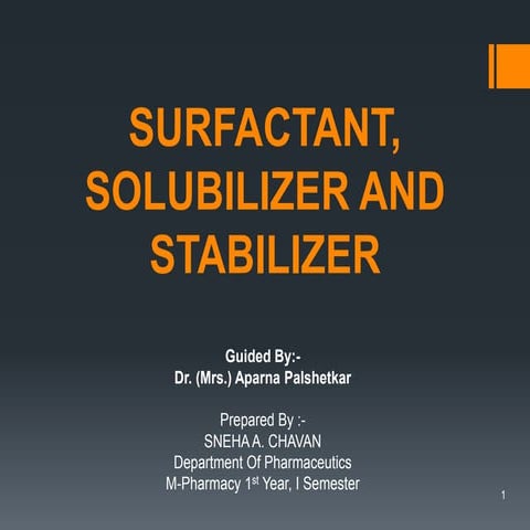 Surfactant | PPTX