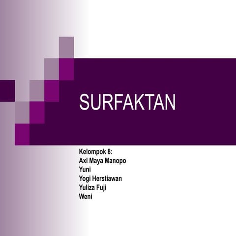 Surfaktan | PPT