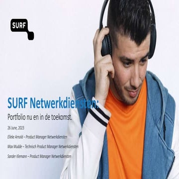 SURF Lego - Netwerkdiensten - Sander Klemann - NWD23 | PPT