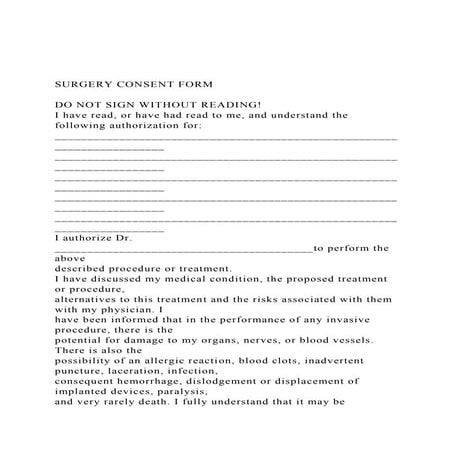 Consent form centralvenouscatheter | PDF