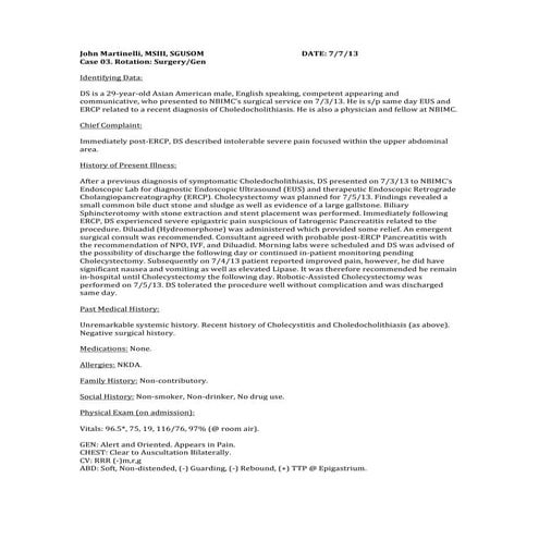 Case Report: ERCP | PDF