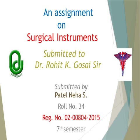 Surgery Instrument Pptx Veterinary Surgery Pptx