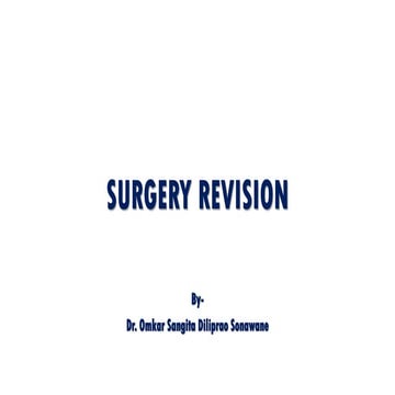SURGERY REVISION NEW.pdf nhmmnnbmnnhbnmmbbb | PDF