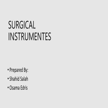 surgical instruments | PPT