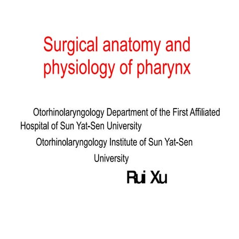 Anatomy of pharynx | PPTX