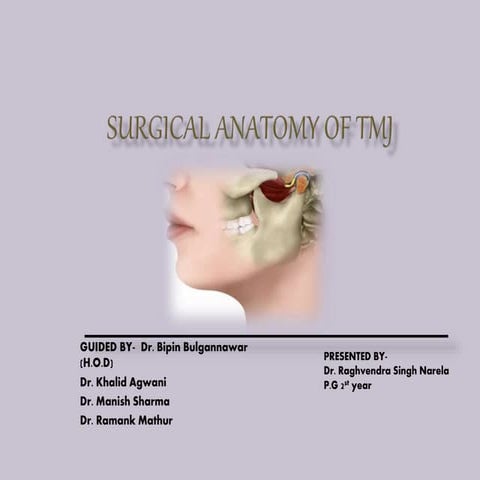 Surgical anatomy of temporomandibular joint | PPTX