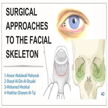 surgical approaches to facial skeleton -periorbital.pptx