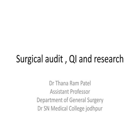 surgical audit and research.pptx