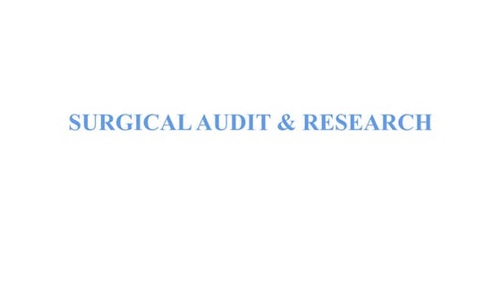 medical audit in hospital | PPT