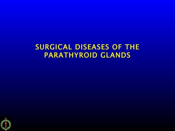 Disorders of parathyroid gland | PPTX