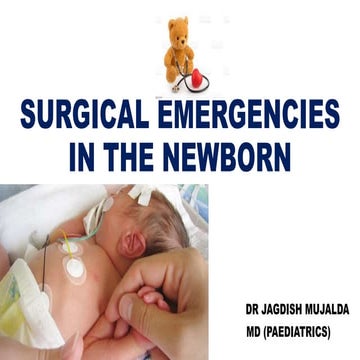 Surgical emergencies in the newborn | PPTX