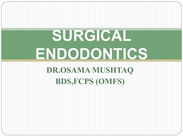 Procedural errors in endodontics | PPTX | Dental Health | Diseases and ...