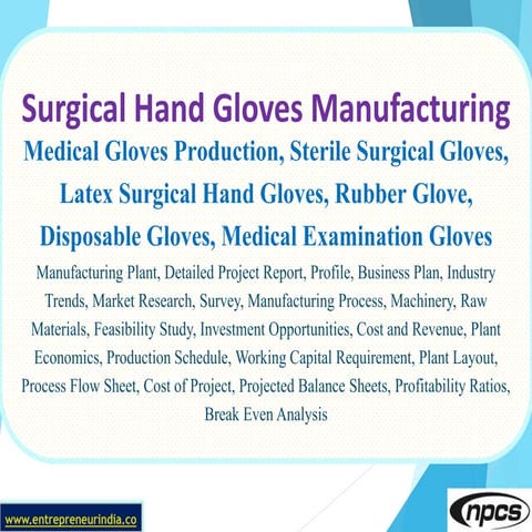 Surgical Hand Gloves Manufacturing, Medical Gloves Production, Sterile ...