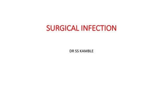 Surgical infections | PPT