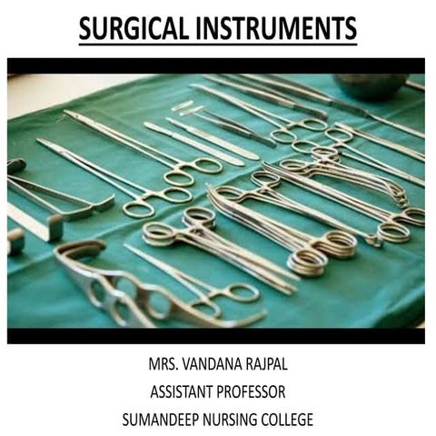 Surgical Instrument (OT Instruments) | PPTX