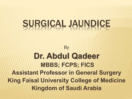 jaundice-(three types)- pre hepatic, hepatic , post hepatic | PDF ...