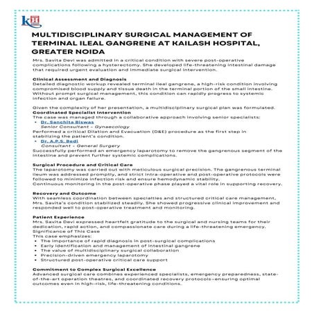 MULTIDISCIPLINARY SURGICAL MANAGEMENT OF TERMINAL ILEAL GANGRENE AT ...