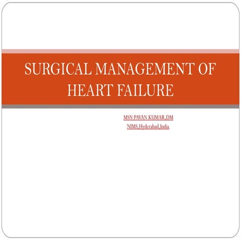 Surgical management of heart failure | PPT