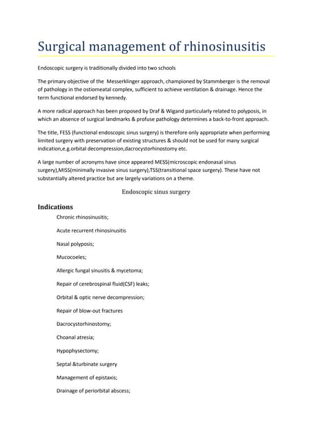 Caldwell luc surgery | PPT