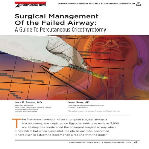Surgical management of the failed airway a guide to percutaneous ...