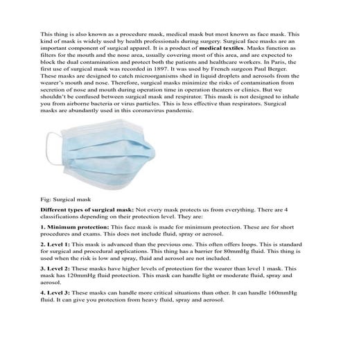 All about Surgical Mask & Its Purpose & Uses.pdf
