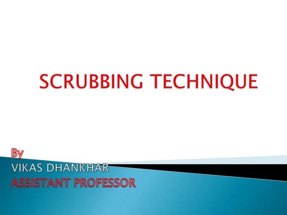 Surgical scrubbing | PPTX