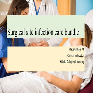 Surgical Site Infection Care Bundle Guide | PPT