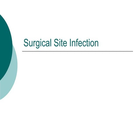 Surgical site Infection and classification.ppt