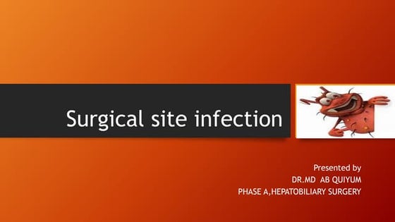 Wound infection (revised 27th feb 2017) | PPT