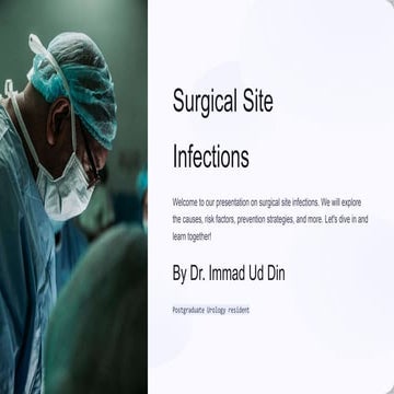 Surgical site infection by Dr Immad Ud Din.pptx