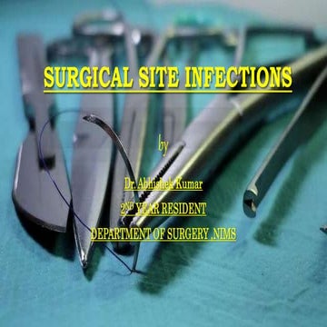 Surgical site infections | PPTX