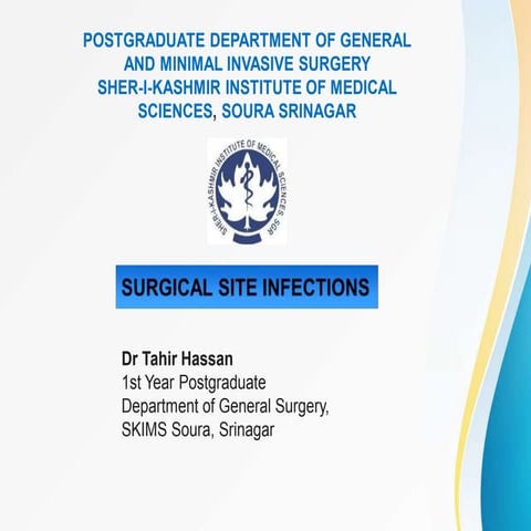 Surgical Site Infection | PPT