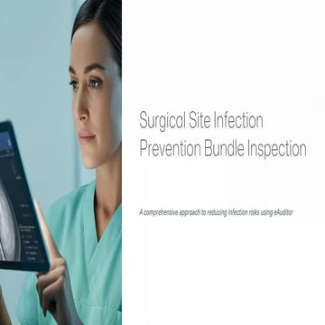 Surgical Site Infection SSI Prevention Bundle Inspection with eAuditor ...