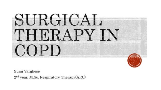 Copd grading and management guidelines | PPT