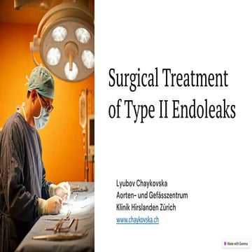 Surgical Treatment of Type II Endoleaks. | PDF
