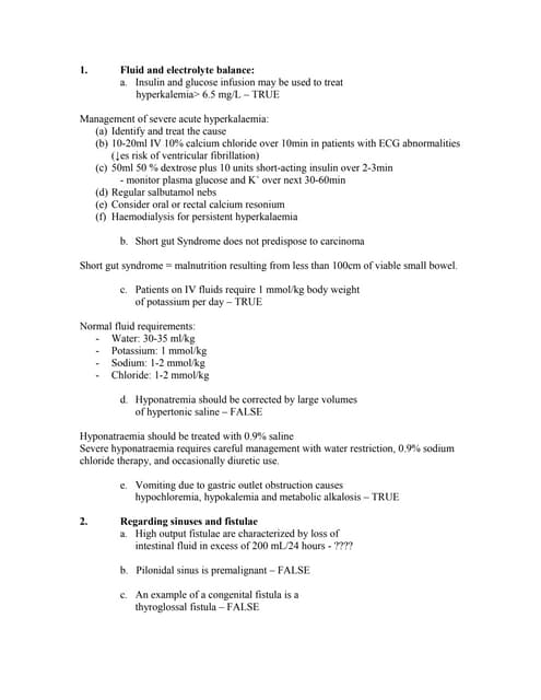 MRCS Recall September 2024 @ Dr.Shahriars Surgical Handicrafts | PDF