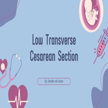 Low Transverse Cesarean Section Power Point Presentationpdf | PDF